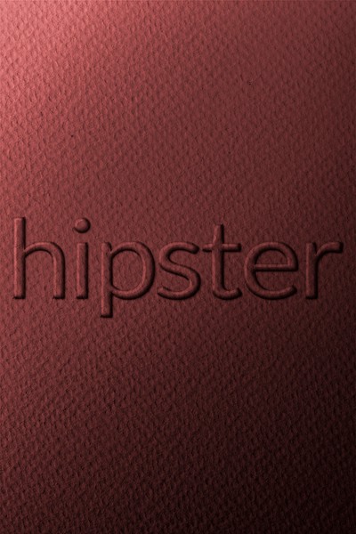 Hipster word emboss typography paper | Free Photo - rawpixel