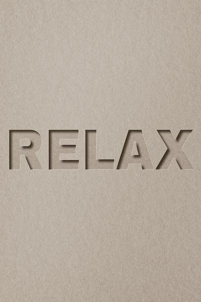 Relax word paper cut font | Free Photo - rawpixel