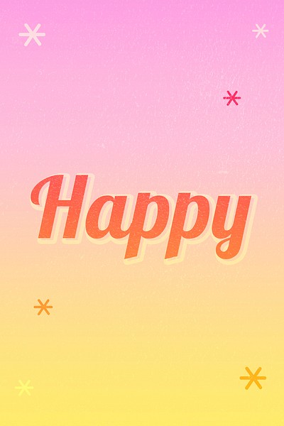 Happy text magical star feminine | Free Photo - rawpixel