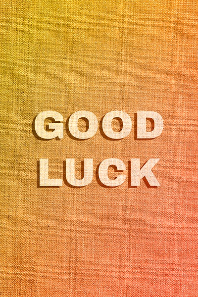 Good luck word pastel textured | Free Photo - rawpixel