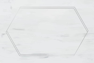 Hexagon silver frame on painted | Premium Vector - rawpixel
