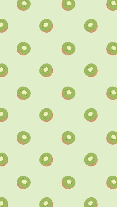 Psd hand drawn kiwi pattern | Premium PSD - rawpixel