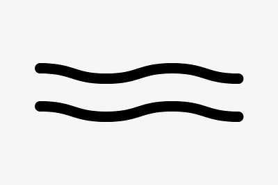 Wavy lines doodle element vector | Premium Vector - rawpixel