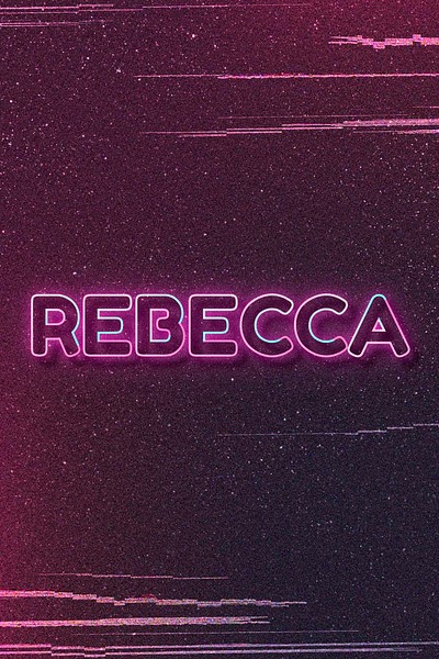 Rebecca word art vector neon | Premium Photo - rawpixel
