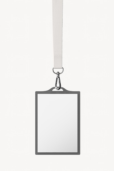 ID card holder, gray 3D | Premium Photo - rawpixel