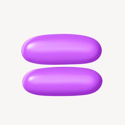 Equals sign symbol, 3D purple | Free Photo - rawpixel