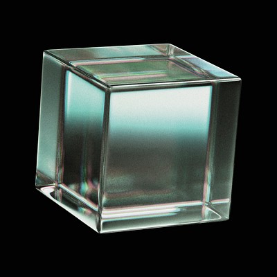 Crystal cube png sticker, transparent | Premium PNG - rawpixel