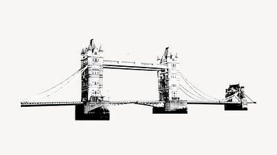 Tower Bridge png sticker, London | Premium PNG - rawpixel