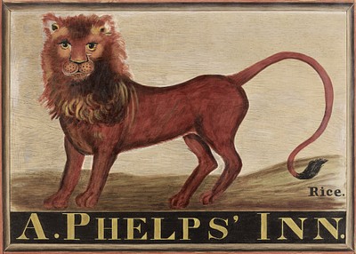 Red Lion Inn Sign (1939) | Free Photo - rawpixel