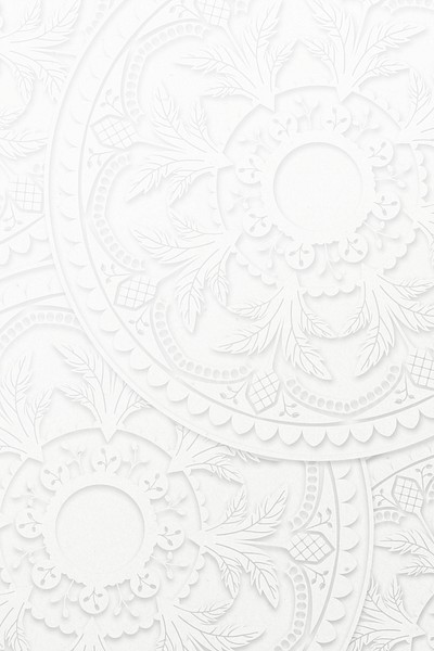 Floral ornamental white background design | Premium Photo - rawpixel