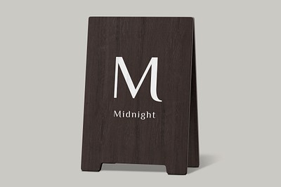Wooden a-frame sign mockup, foldable | Premium PSD Mockup - rawpixel