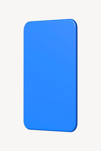 3D blue rectangle shape, geometric | Premium PSD - rawpixel