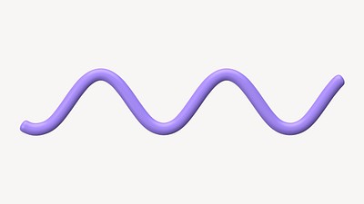 Wavy purple line divider 3d | Premium PSD - rawpixel