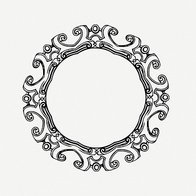 Decorative circle clipart, illustration psd | Free PSD - rawpixel