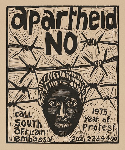 Apartheid, no (1975) vintage poster | Free Photo Illustration - rawpixel