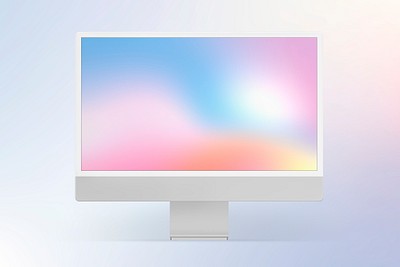 Computer desktop screen mockup psd | Premium PSD Mockup - rawpixel