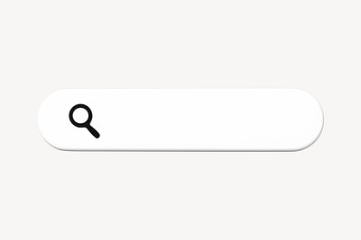 Search bar png 3D clipart, | Premium PNG Sticker - rawpixel