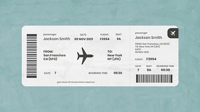 Plane ticket png sticker, transparent | Premium PNG - rawpixel