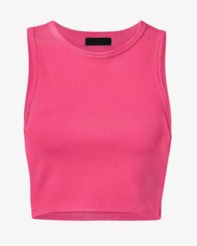 Pink crop tank top mockup, | Premium PSD Mockup - rawpixel