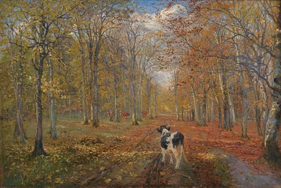 road Dyrehaven. Theodor Philipsen | Free Photo Illustration - rawpixel