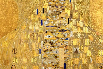 Gustav Klimt's famous painting background, | Premium Photo Illustration ...