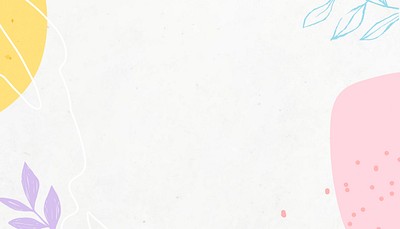 Aesthetic off-white background, botanical border | Premium Photo - rawpixel