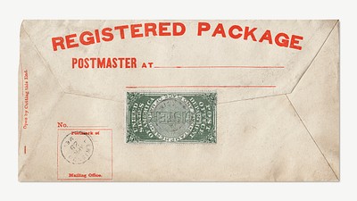 Post Office registry seal cover | Free Photo - rawpixel