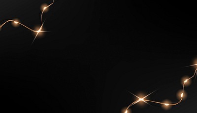 Black fairy lights border background | Premium Photo - rawpixel