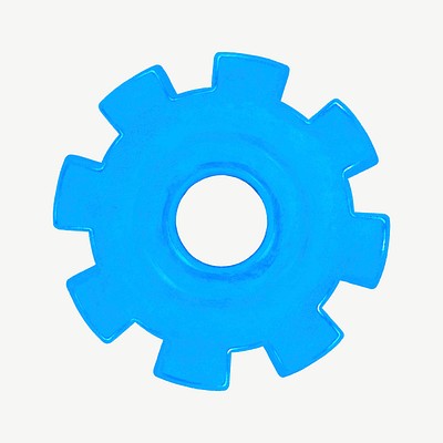 Blue cogwheel, business graphic psd | Premium PSD - rawpixel