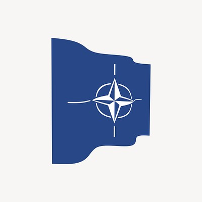 NATO flag, North Atlantic Treaty | Free Vector - rawpixel