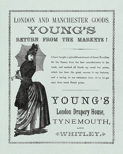 Advertisement Young's London Drapery House. | Free Photo - rawpixel