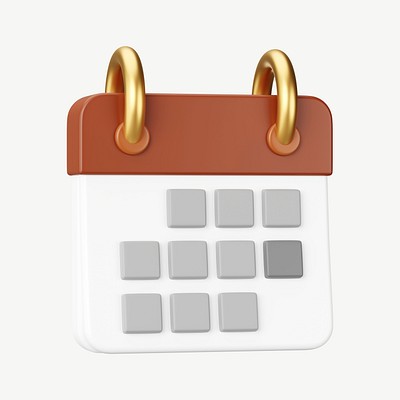 3D calendar png element, transparent | Premium PNG - rawpixel