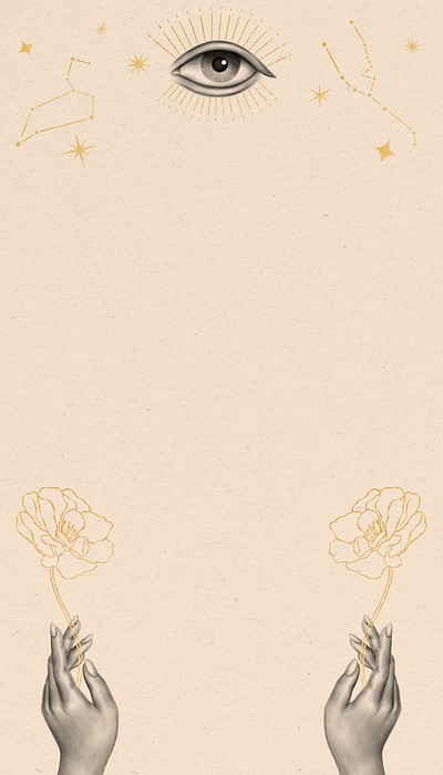 Spiritual illustration, aesthetic iPhone wallpaper | Free Photo - rawpixel