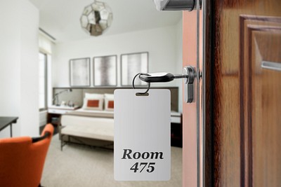 Hotel room key tag psd | Premium PSD Mockup - rawpixel