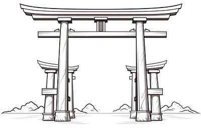 Gate architecture drawing sketch. | Free Photo - rawpixel