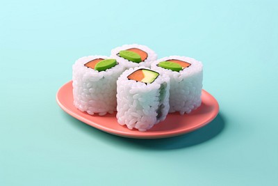 PNG Sushi plate food rice. | Premium PNG - rawpixel