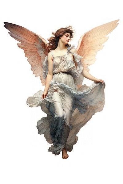 Angel adult white background representation | Free Photo Illustration ...