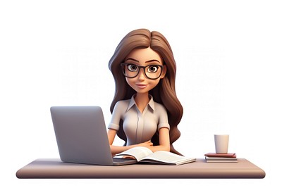 Adult publication computer working. AI | Free Photo Illustration - rawpixel