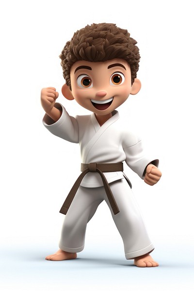 Karate cartoon sports cute. | Premium Photo Illustration - rawpixel