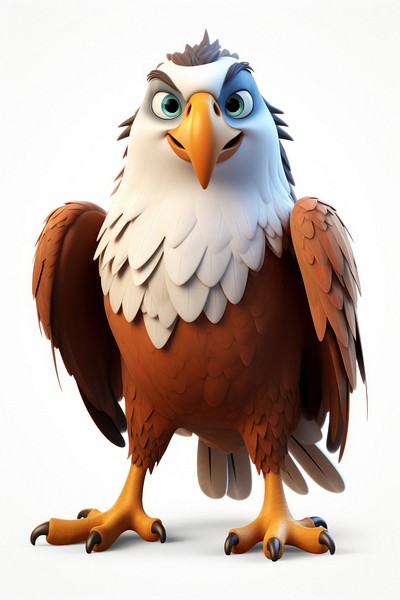 Cartoon animal eagle bird. | Premium Photo Illustration - rawpixel