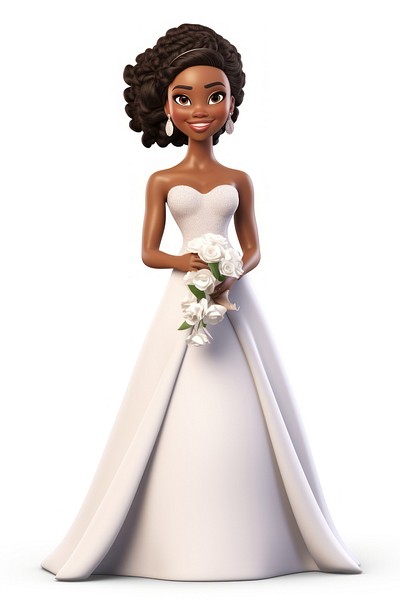 Bride figurine wedding dress. | Premium Photo Illustration - rawpixel