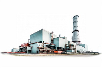 Nuclear powerplant architecture building factory. | Free Photo - rawpixel