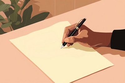 Hand writing document text hand. | Premium Photo Illustration - rawpixel