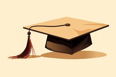 Graduation cap text intelligence achievement. | Premium Photo ...