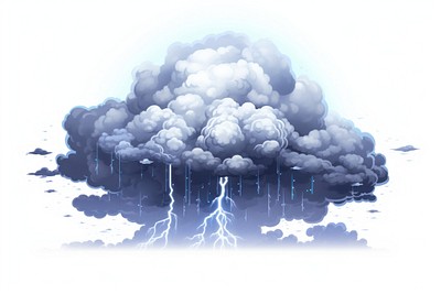 PNG Thunderstorm 2D thunderstorm lightning | Premium PNG - rawpixel