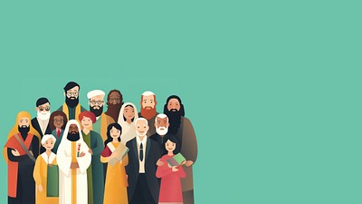 Different religion people togetherness illustrated. | Free Photo ...