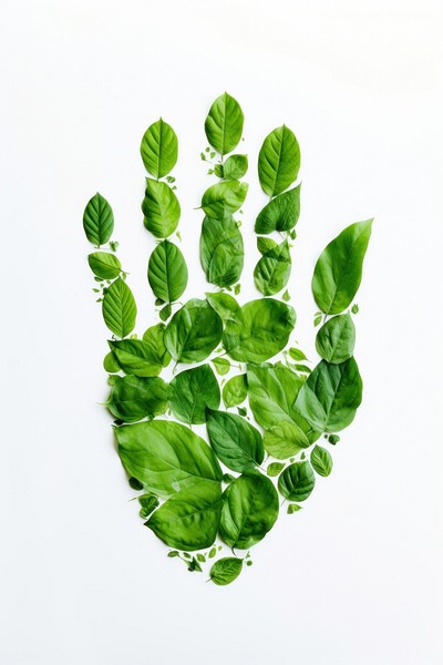 green hand print leaf plant | Free Photo - rawpixel