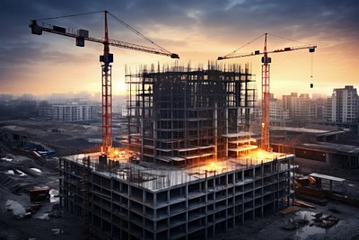 Highrise construction site architecture building | Free Photo - rawpixel