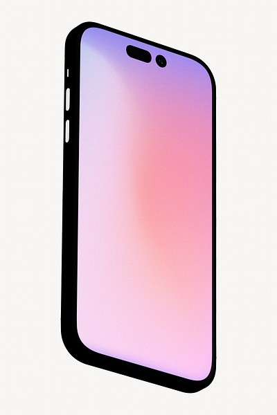 3D smartphone screen png sticker, | Premium PNG - rawpixel