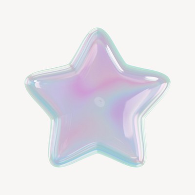 Holographic star png icon, transparent | Premium PNG - rawpixel